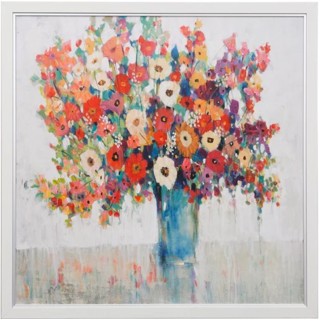 Stylecraft Mix Flower Bouquet II Multi-Colored Wall Art | Fischer ...