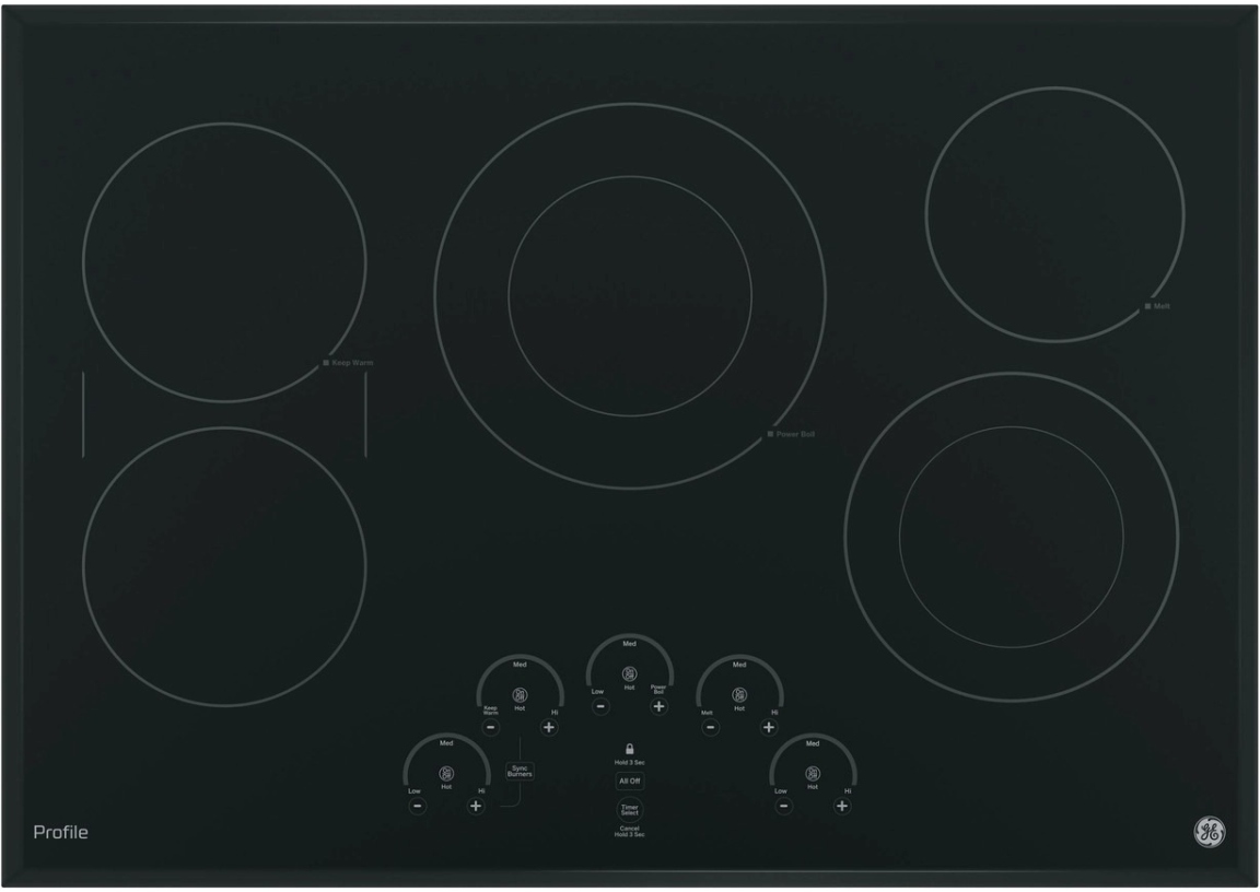 Ge profile 30 inch electric cooktop store