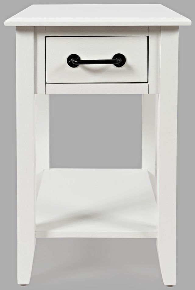 Jofran Inc. North Fork White Chairside Table | Fred's Furniture Co ...