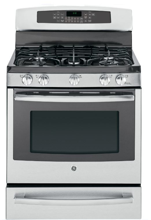 GE Profile™ 30" Free Standing Dual Fuel Range-Stainless Steel ...