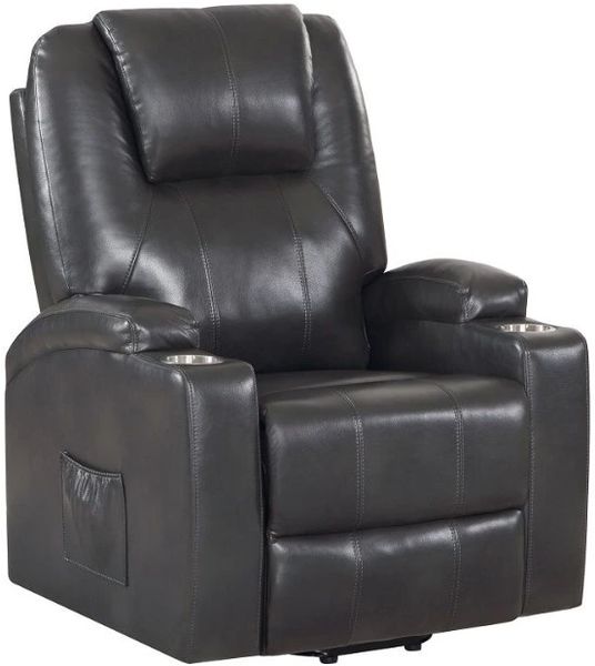 ACME Furniture Evander Gunmetal Power Lift Recliner with Massage ...