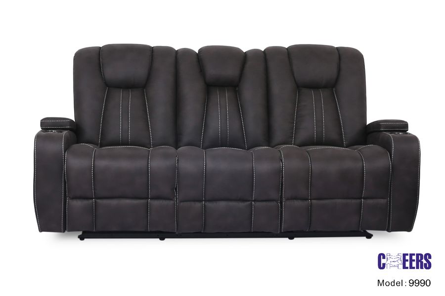 Cheers Dual Reclining Sofa with Table | Fischer Furniture | Rapid City, SD