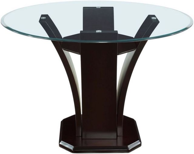 Mazin Furniture Daisy Glass Top Counter Height Dining Table with ...