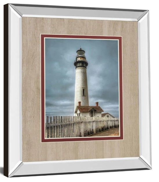 Classy Art Pigeon Point Lighthouse By Cahill, M. Mirror Framed Wall Art ...