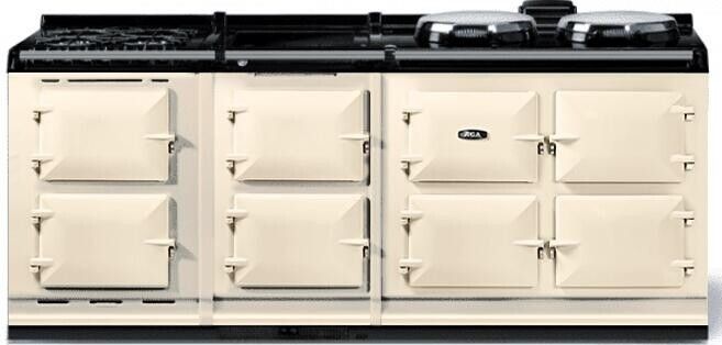 AGA™ eR7 210 Classic Cast Iron 83" Linen Pro Style Slide In Dual Fuel ...