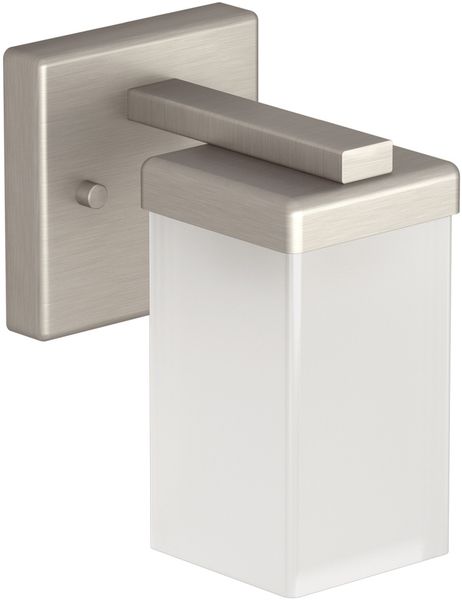 Moen® 90°™ Brushed Nickel One Globe Bath Light | Frank DeClemente, Inc