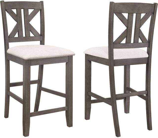 Coaster® Athens 2-Piece Light Tan Counter Stools | Fischer Furniture ...