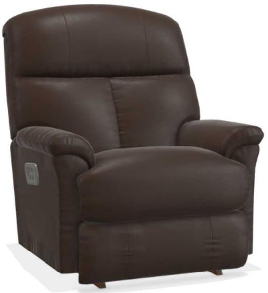La-Z-Boy® Reed Walnut Leather Power Rocking Recliner with Headrest ...