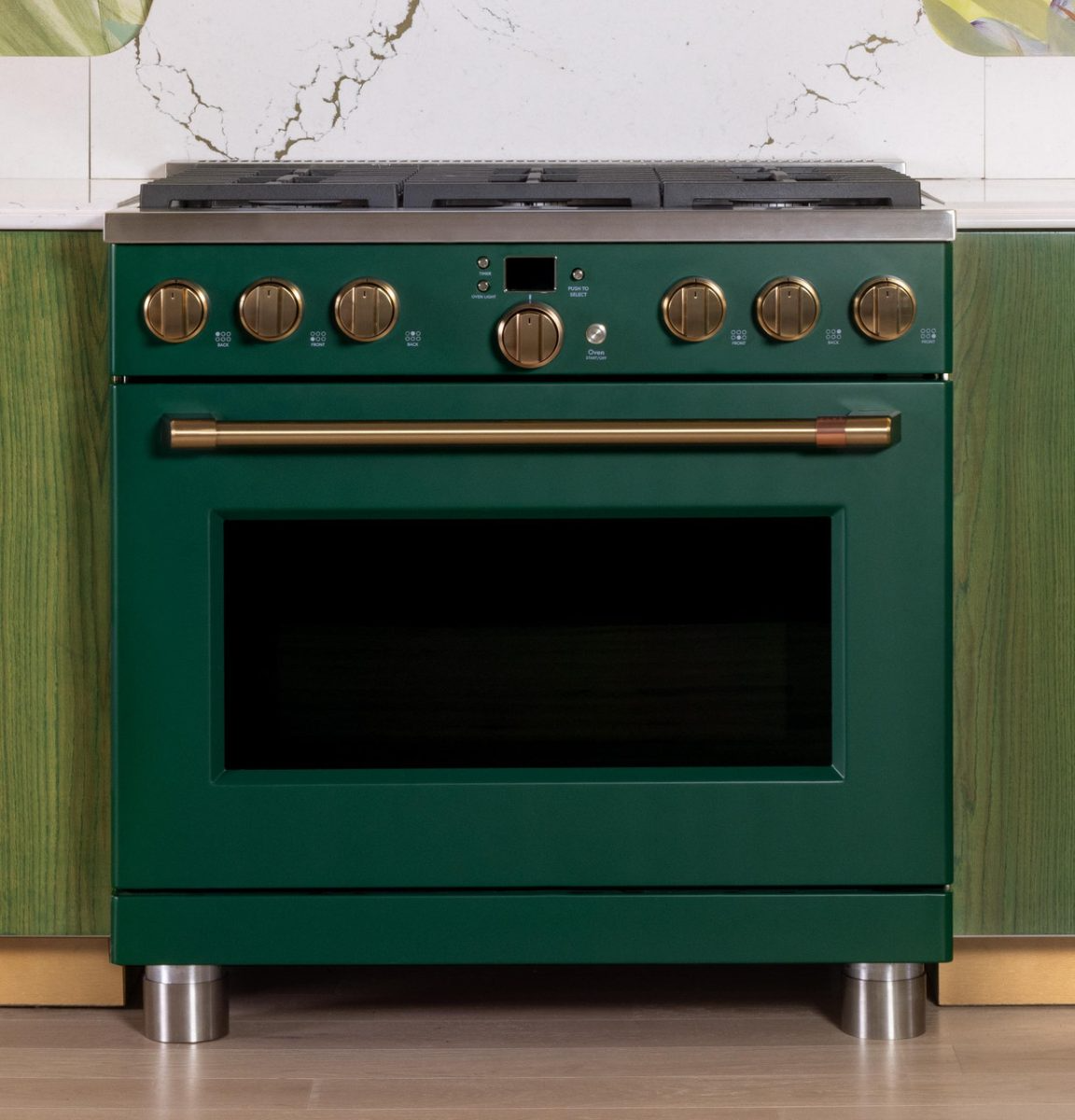 Cafe 36 Emerald Green Freestanding Dual Fuel Range Home Appliance Solutions