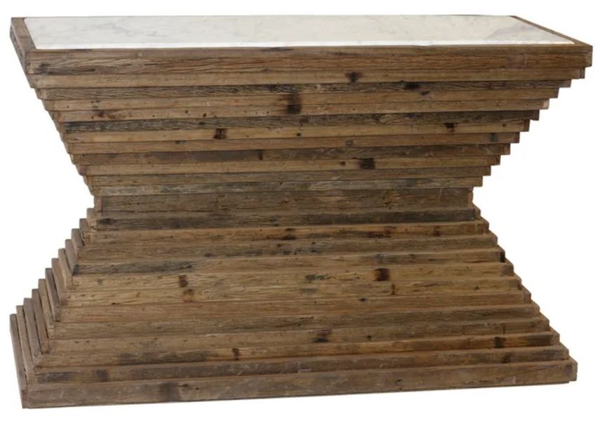 StyleCraft Natural Trellis Pyramid Console Table | Colder's | Milwaukee ...