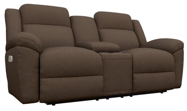 La-Z-Boy® Joel Power Reclining Loveseat with Console and Headrest | Red ...