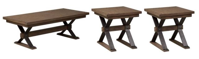 Liberty Furniture Sonoma Road 3-Piece Weather Beaten Bark Set | Kusel's ...