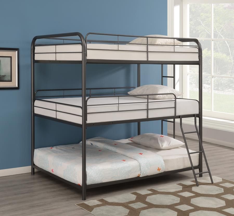 Coaster rogen triple bunk bed store