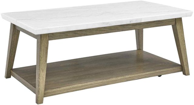 Steve Silver Co. Vida White Cocktail Table with Dusty Blonde Base ...