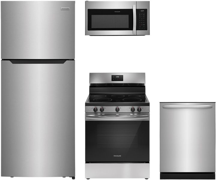 Frigidaire® 4 Piece Stainless Steel Kitchen Package | BlvdHome