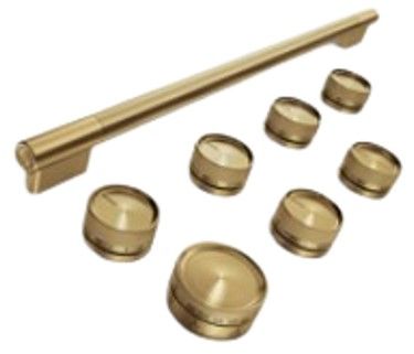 KitchenAid®36" Brass Grip Commercial-Style Induction Range Handle and ...