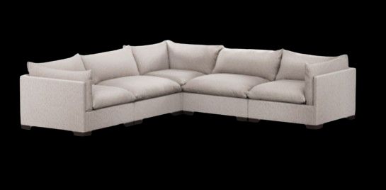 Four Hands Westwood 5-Piece Expresso 117" Sectional | Karvonen’s