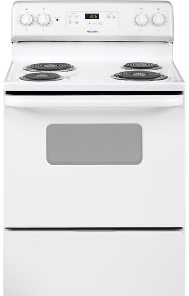 Hotpoint® 30" White Freestanding Electric Range | Colder's | Milwaukee Area