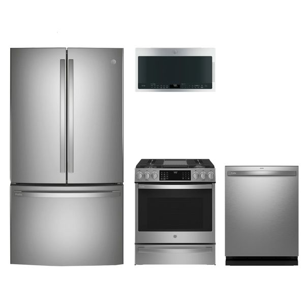 GE Profile™ 4 Piece Stainless Steel Kitchen Package | Percy's ...