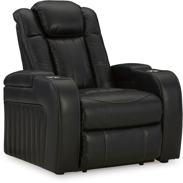 Signature Design by Ashley® Caveman Den Midnight Power Recliner ...