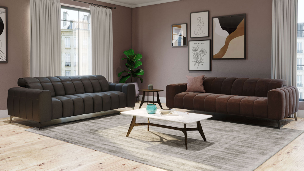 Natuzzi Editions Portento Power Reclining Sofa Karvonen s