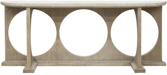 Pulaski™ Accents White Console Table with Light Brown Base | Colder's ...