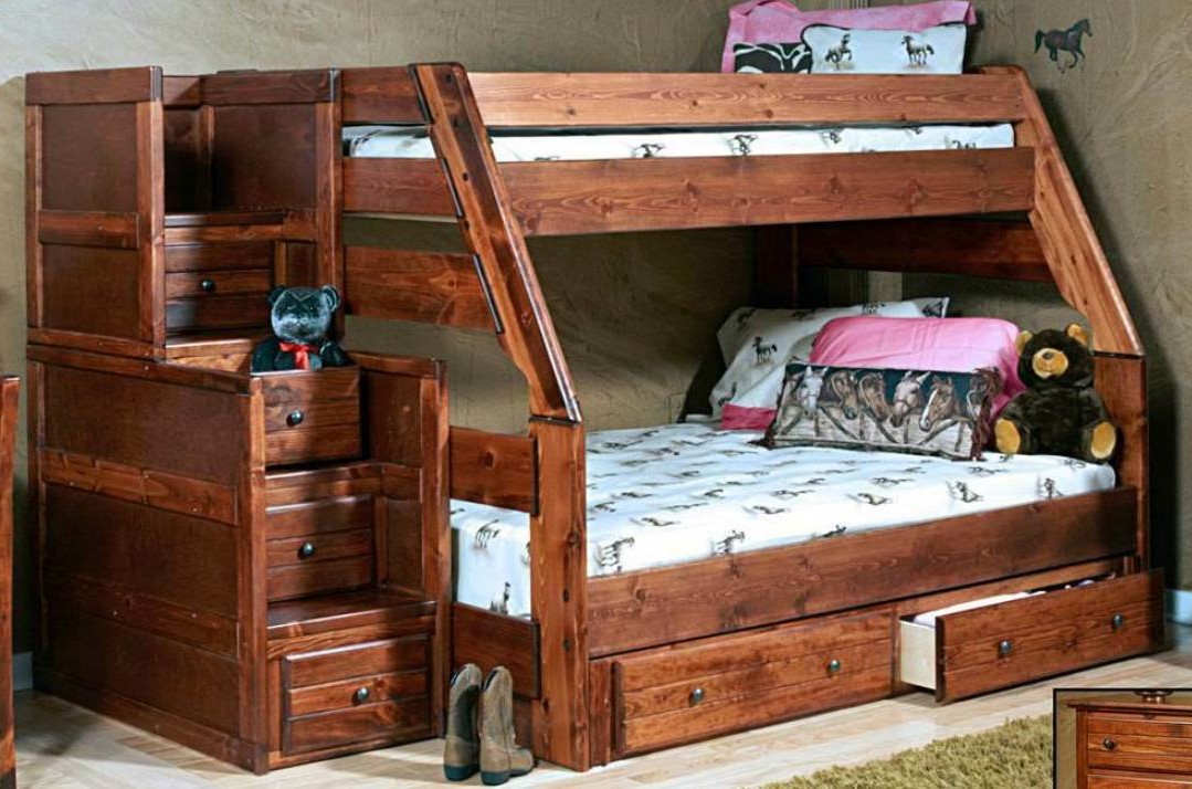 Trendwood Sedona High Sierra Twin Full Bunk Bed Miskelly Furniture