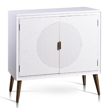 Stylecraft Milo Satin White Cabinet | Fischer Furniture | Rapid City, SD