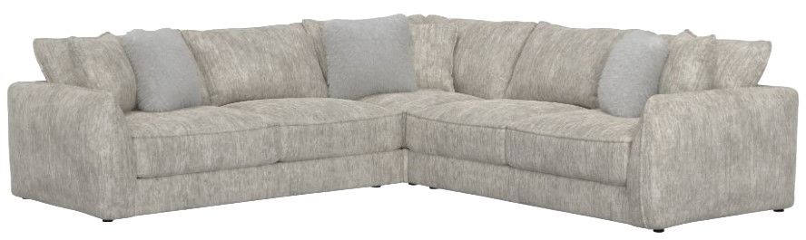 Jackson Furniture Bucktown 3-Piece Parchment L-Shape Sectional ...