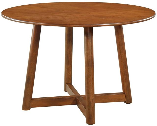 Coaster® Dinah Walnut Round Dining Table | Big Sandy Superstore ...