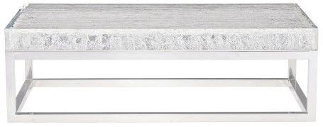 Bernhardt Arctic Acrylic Cocktail Table with Stainless Steel Base ...