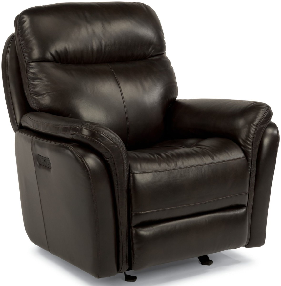 Flexsteel Zoey Dark Brown Power Gliding Recliner With Power Headrest Park Home Store Duncansville PA
