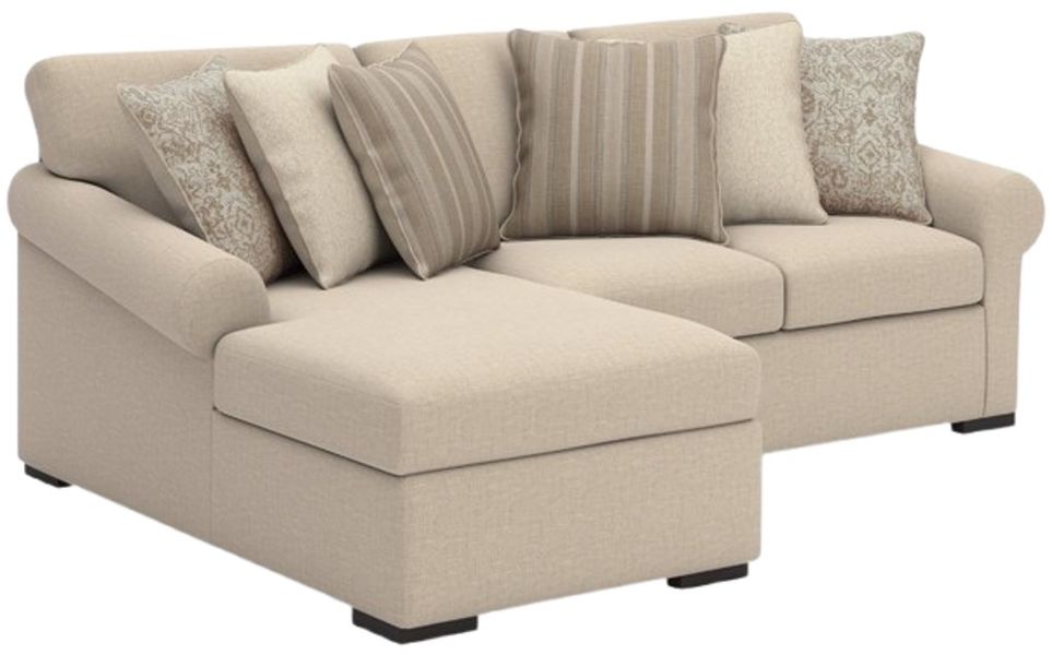 Benchcraft® LadyMae 2-Piece Twill Left-Arm Facing Sectional and Chaise ...