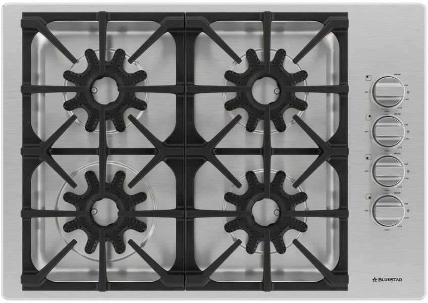 BlueStar® X-8 30" Stainless Steel Gas Cooktop | Grand Appliance and TV
