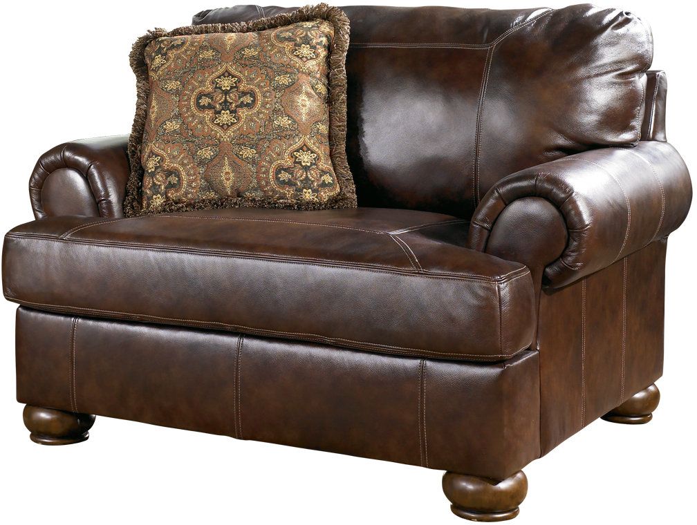 Signature Design by Ashley Axiom Walnut Chair and a Half Cole s Appliance Home Furnishings