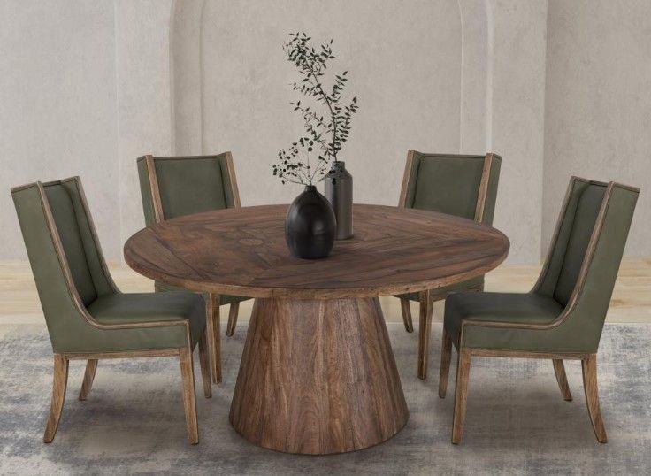 Balam 5-Pc. Round Dining Table Set | Lacks Furniture | Brownsville ...