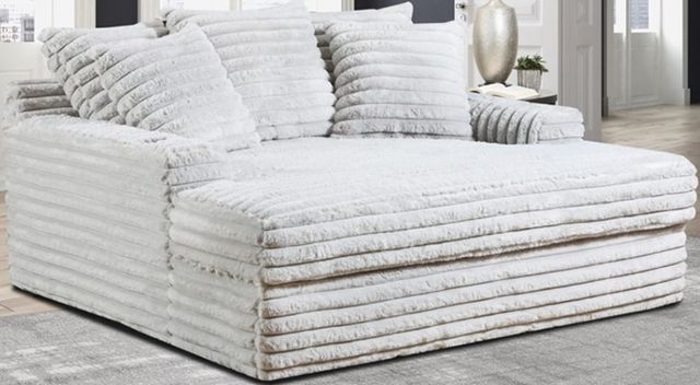 American Wholesale Furniture Jenna Fog Mega Chaise | Comfort Center