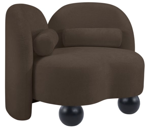 Meridian Furniture Daphne Brown 40" Chair | Mid Tenn Furniture ...