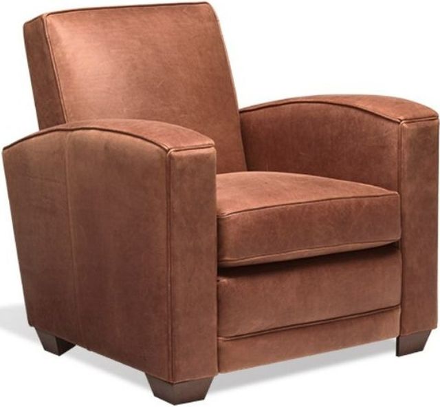Campio Furniture Legacy Leather St. James Red/Brown Chair | Chediac's ...