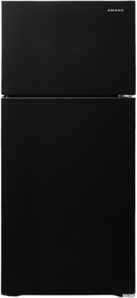 Amana® 28" 14.3 Cu. Ft. Black Top Freezer Refrigerator | Orville's Home ...