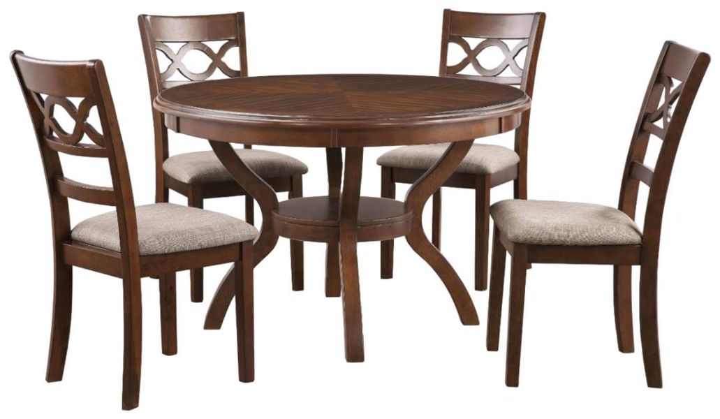 New Classic® Home Furnishings Cori 5-Piece Cherry Dining Set | Fischer ...