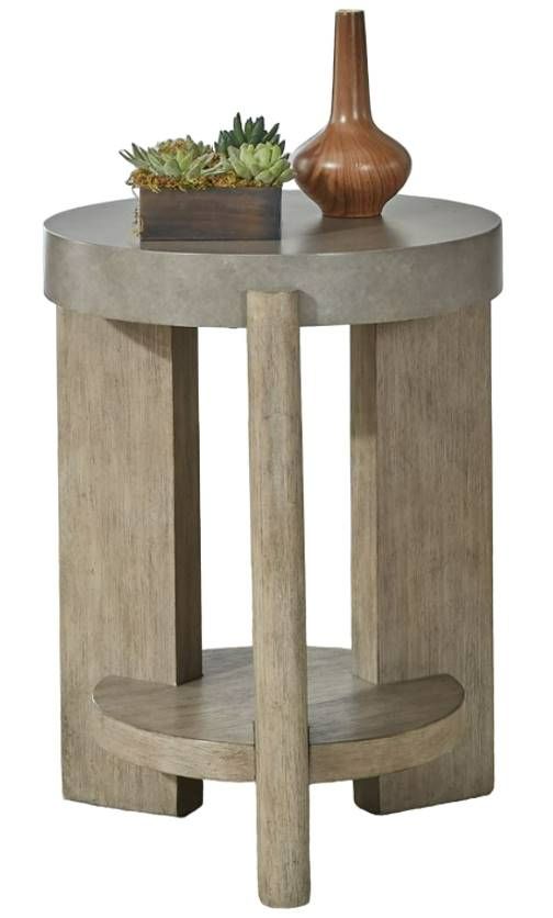 Liberty Furniture Affinity Concrete/Dusty Taupe Chairside Table ...