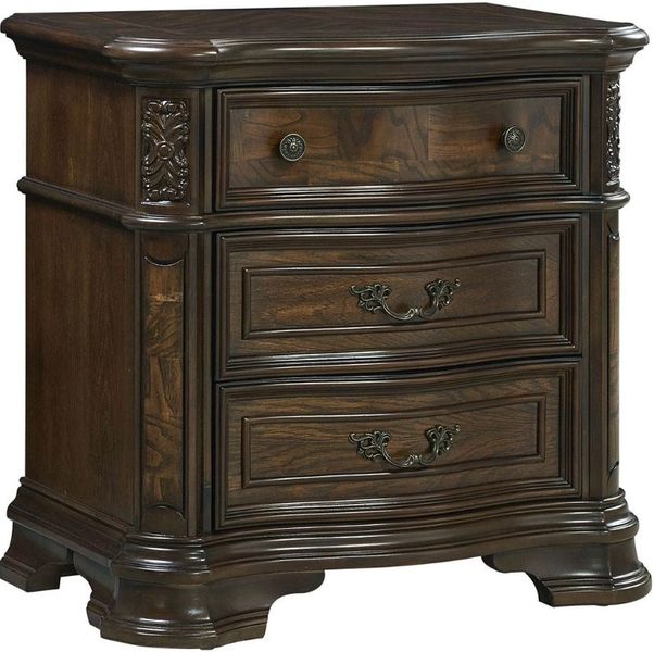 Steve Silver Co. Royale Brown Cherry Nightstand | Midwest Clearance ...