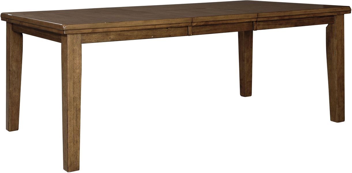 Benchcraft® Flaybern Brown Rectangular Butterfly Extension Dining Table ...