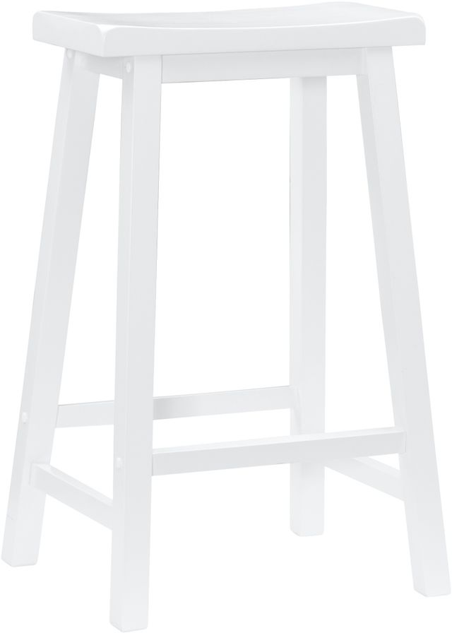 Powell® Beamon White Bar Stool | Jacksonville, NC