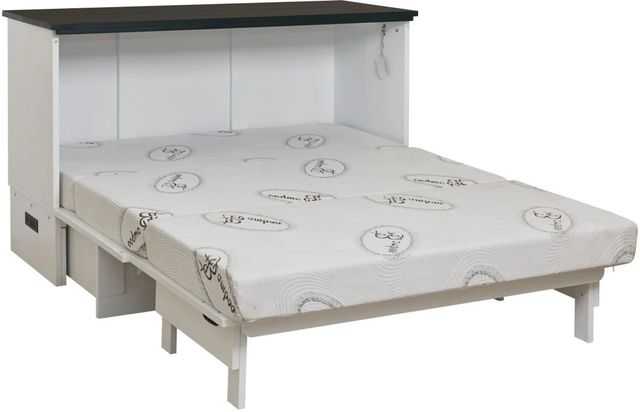 CabinetBed Inc.™ Elite Barn Black/White Folding Queen Bed | Matus ...