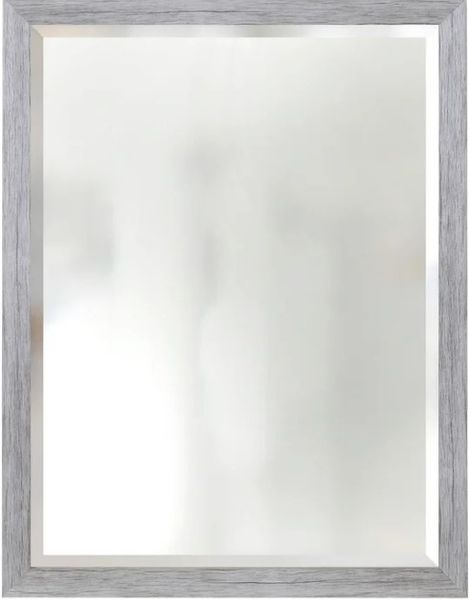 Stylecraft Light Gray Beveled Framed Wall Mirror | Fischer Furniture ...