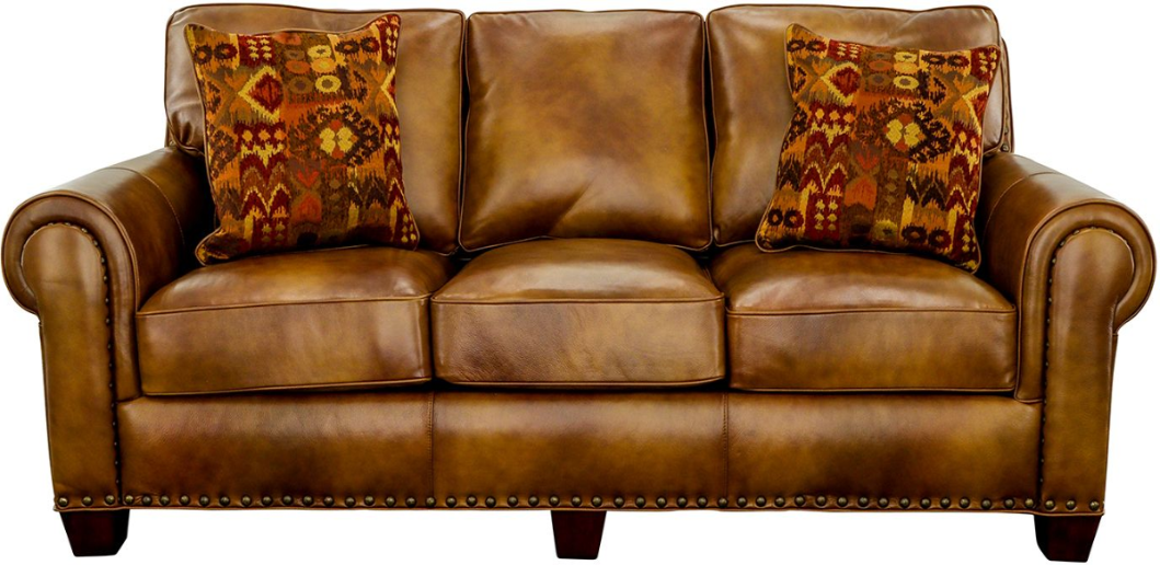 Silverado caramel brown sofa store