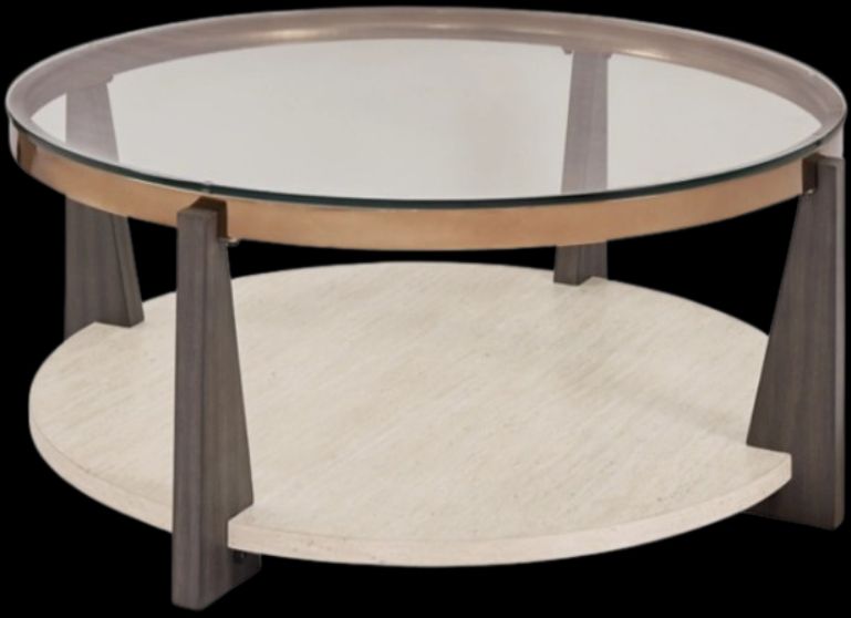 Signature Design by Ashley® Frazwa Glass Table Top Coffee Table with ...