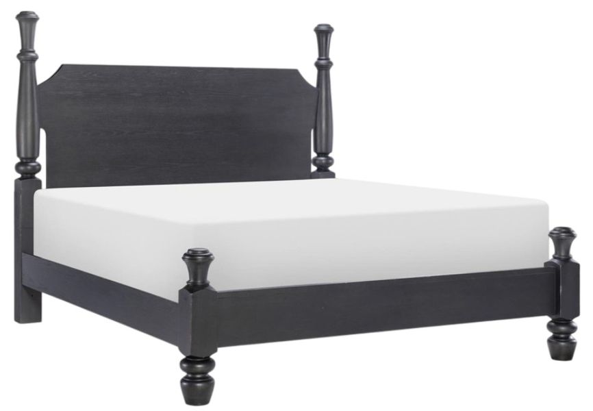Legacy Classic Vintage Market Chimney Kettle Black Queen Poster Bed ...